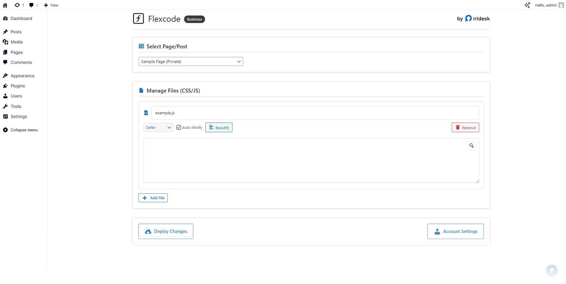 Flexcode - Effortless Premium WordPress Plugins by Iridesk